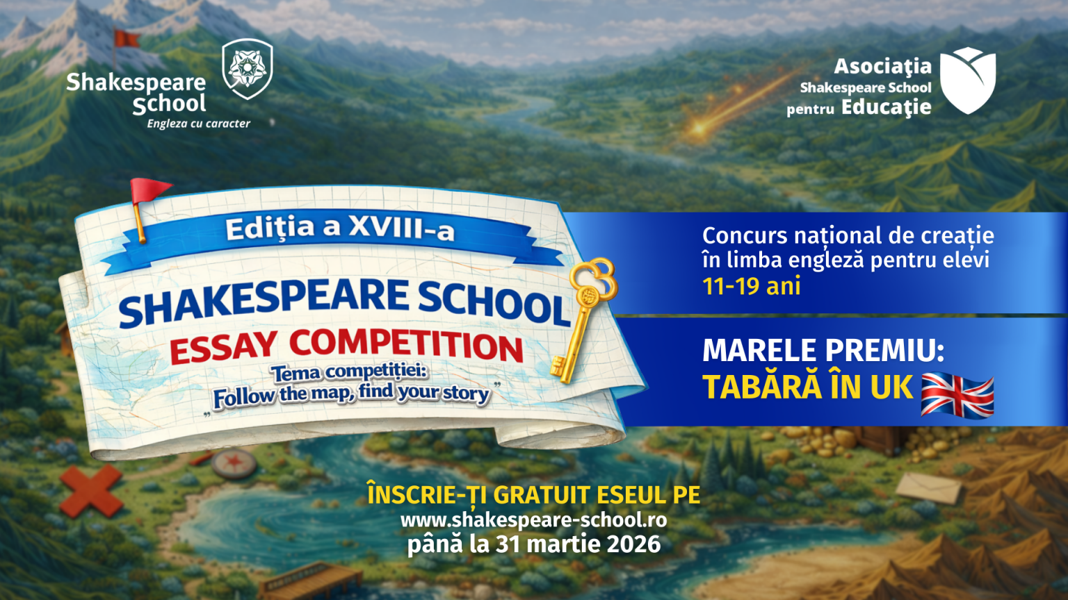 Shakespeare School Essay Competition 2026 – ediția a 18-a, gratuit ...