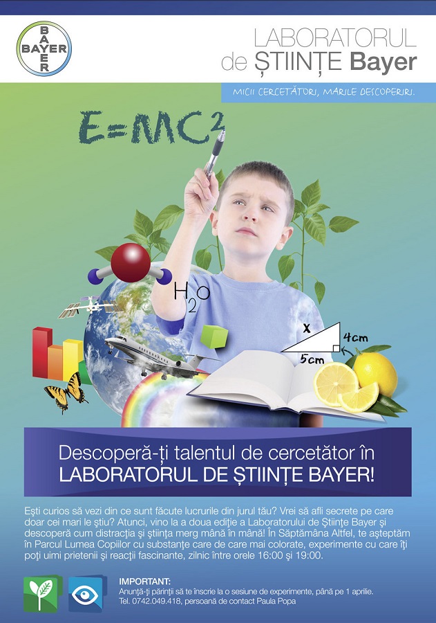 Copiii viziteaza Laboratorul de stiinte BAYER in Saptamana Altfel ...